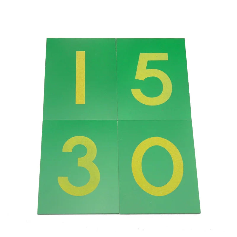 Montessori Sandpaper Numbers 0-9 | Wooden Math Learning Toy