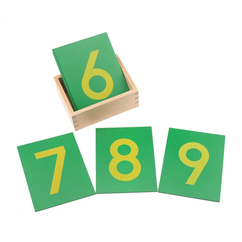 Montessori Sandpaper Numbers 0-9 | Wooden Math Learning Toy