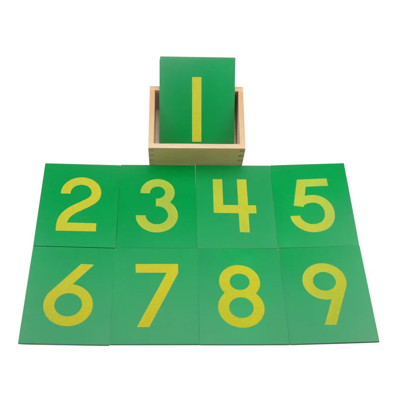 Montessori Sandpaper Numbers 0-9 | Wooden Math Learning Toy