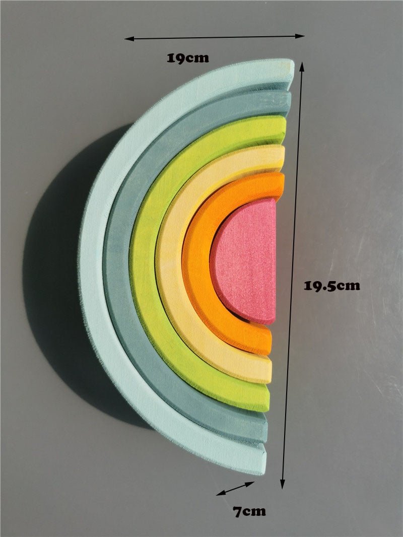 Montessori Rainbow Stacker Set by Oliver & Company