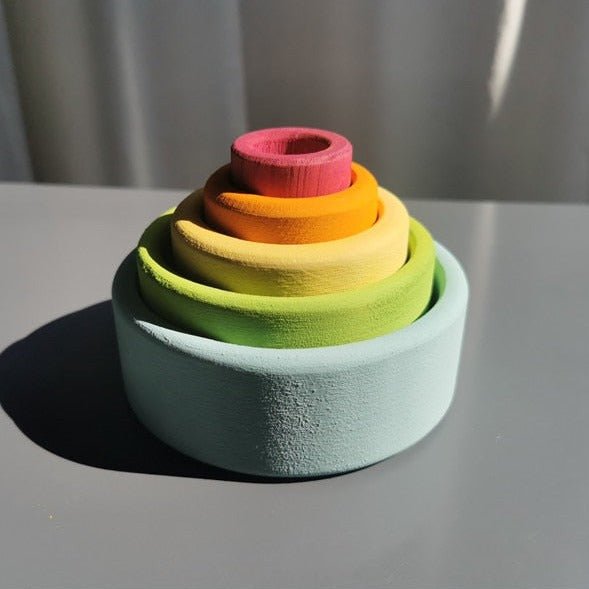 Montessori Rainbow Stacker Set by Oliver & Company
